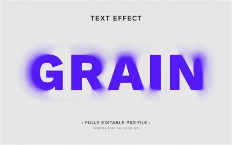 Premium PSD Grainy Diffusion Text Effect