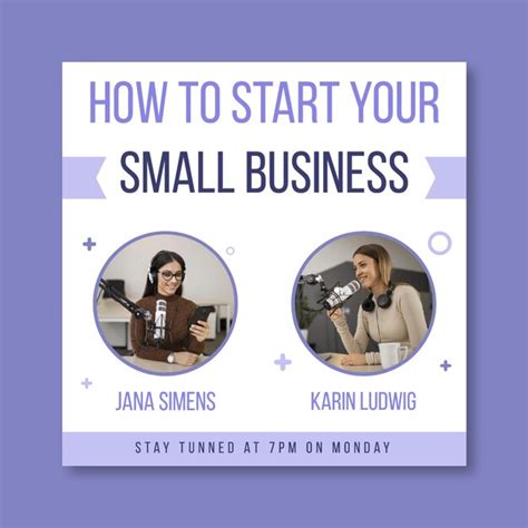 평면 디자인 팟캐스트 표지 템플릿 무료 벡터