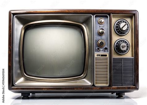 Vintage Tv Retro Television Black And White Screen Classic Tv Set