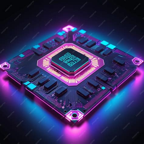 Premium Photo Realistic Microchip Processor Background