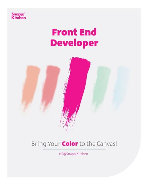 Snappkitchen On Linkedin We Are Hiring Front End 40 Comments