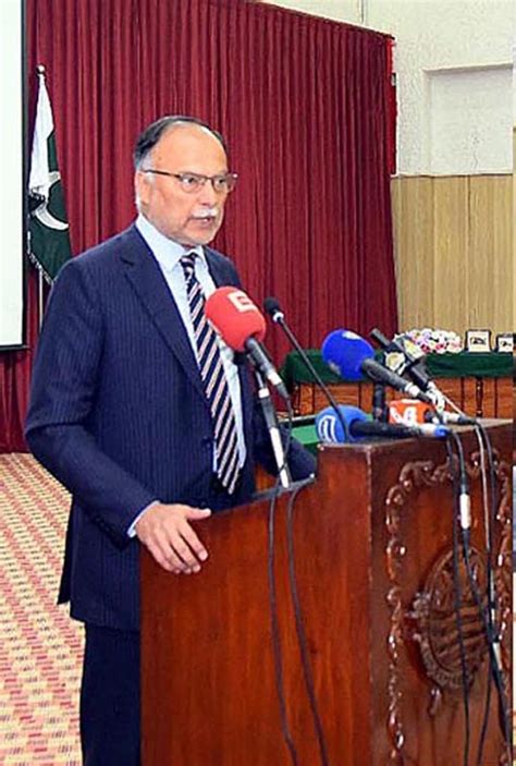 minister for planning and development professor ahsan iqbal addressing