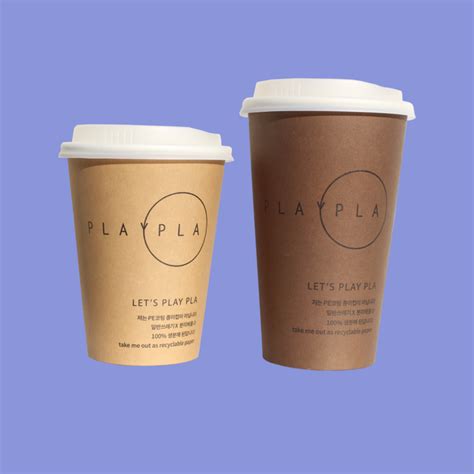 친환경 옥수수전분 생분해 Pla 코팅 종이컵