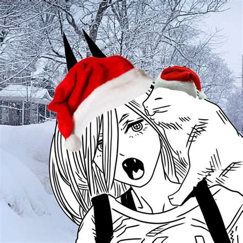 Power Chainsaw Man Christmas Pfp Avatar Theme Chainsaw Man Christmas Anime Sisters