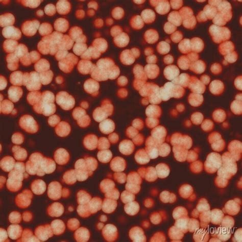 Cells Under Microscope Science Texture Seamless Medical Illustration