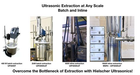 Scale Up Of Ultrasonic Extraction Processes