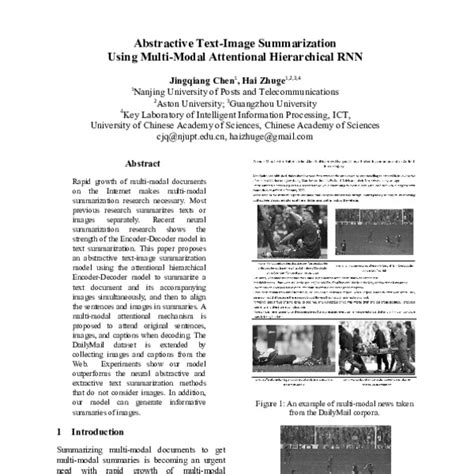 Abstractive Text Image Summarization Using Multi Modal Attentional