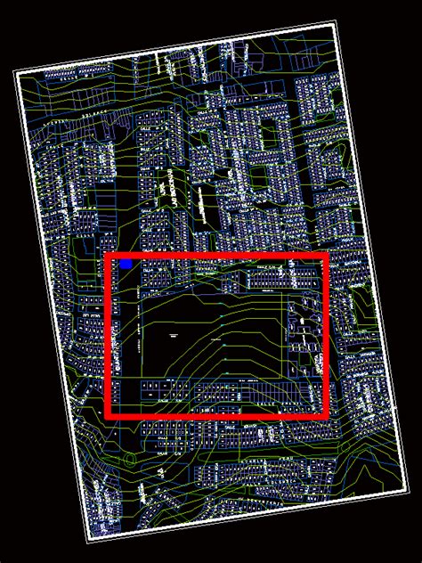 Topographic Map Of The Area Bustamante DWG Block For AutoCAD Designs CAD