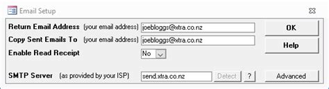 Xtra Email Setup
