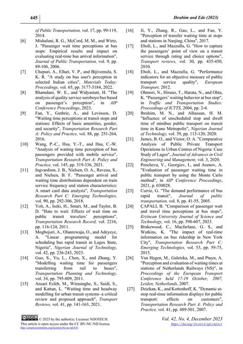 Development Of Passengers Waiting Time Model At Bus Public Transit Terminal Pdf Rail Travel
