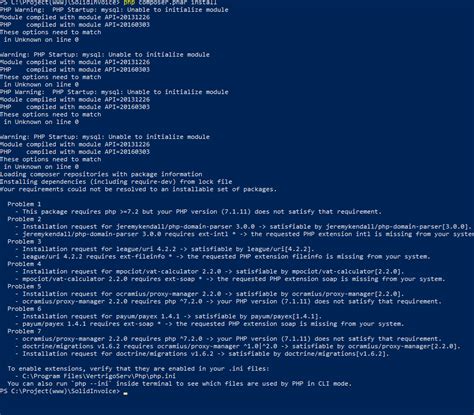 php version 7 1 11 not working · issue 206 · solidinvoice solidinvoice