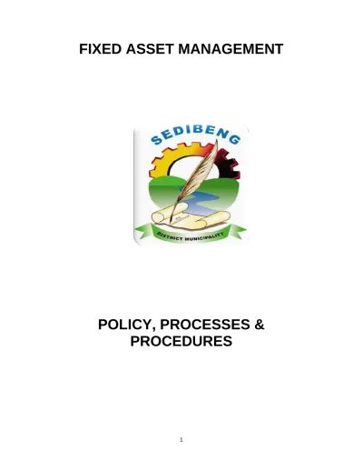 Disposal Of Assets Fixed Asset Management Policy Processes And Procedures