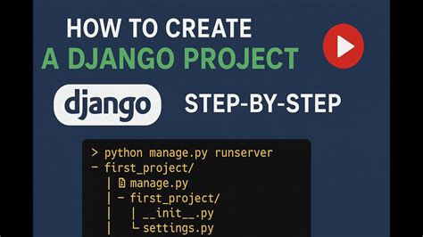 Create Your First Django Project Step By Step Beginner Guide Youtube