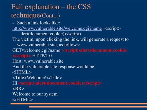 PPT Cross Site Scripting PowerPoint Presentation Free Download ID 1409812