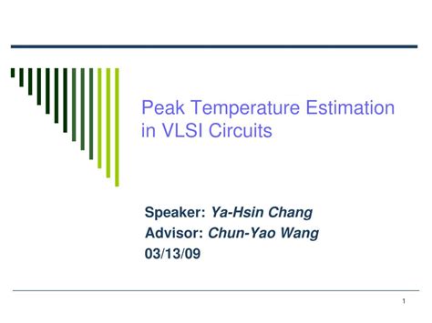 Ppt Peak Temperature Estimation In Vlsi Circuits Powerpoint