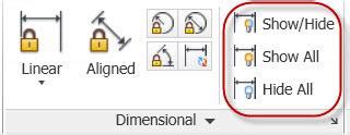 What New In AutoCAD Dimensional Constraints Parametric Constraints