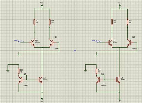 Configuration Differential Amplifier In Different Power Condition Electrical Engineering Stack