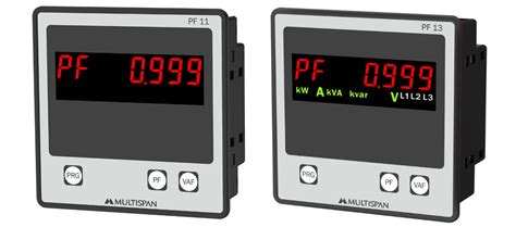 PF Power Factor Indicator Multispan