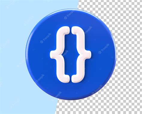 Premium Psd Programing Css Coding 3d Blue Icon