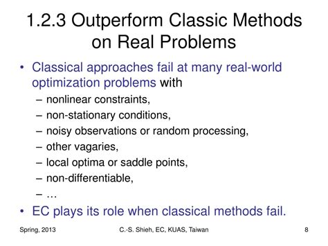 Ppt Heuristic Optimization Methods Introduction To Evolutionary