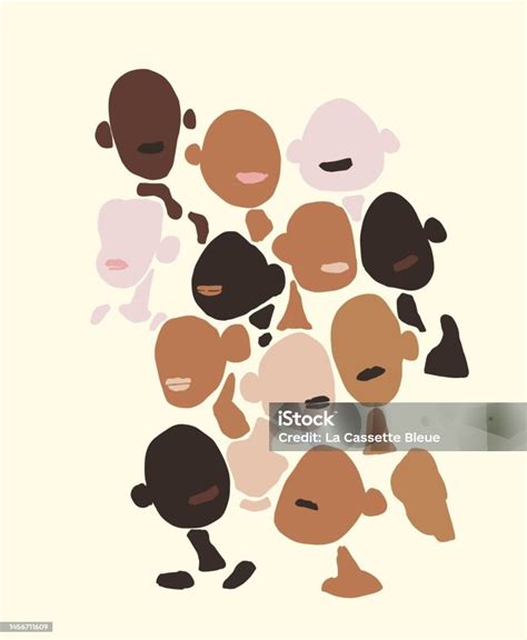 미니멀한 수채화 그림이 있는 세계 여성 초상화 다른 여자 민족의 얼굴과 아름다움 통일 인류애 페미니즘의 개념과 그림 단체에 대한 스톡 벡터 아트 및 기타 이미지 Istock