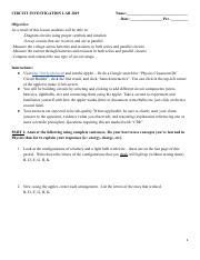 Exploring Circuit Configurations And Analysis In A Lab Setting Course Hero