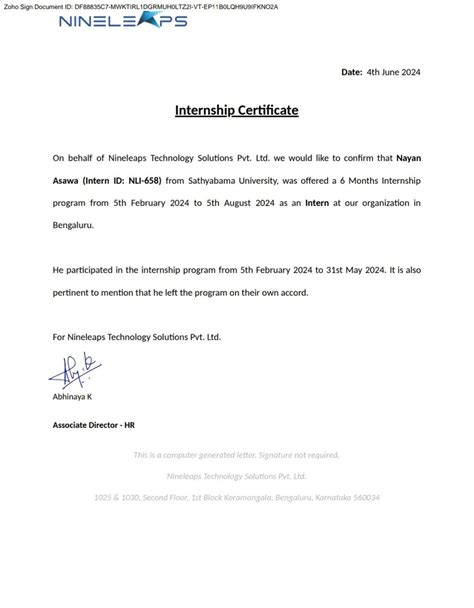 Nayan Asawa On Linkedin Nineleaps Internship Dataanalyst Carrerdevlopment Opentowork