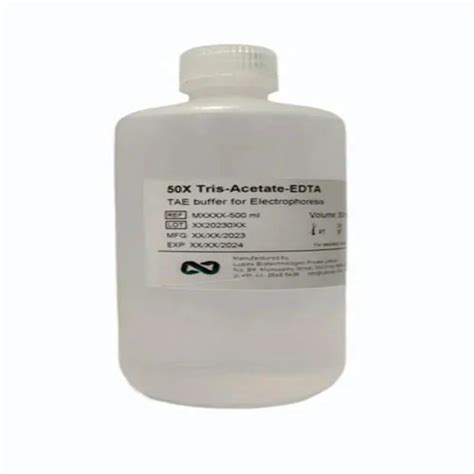 50x Tris Acetate Edta Tris Buffer Solution At ₹ 570 Piece Tris Buffer