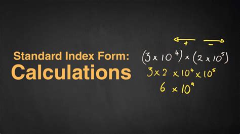 Standard Index Form Calculations Clickview