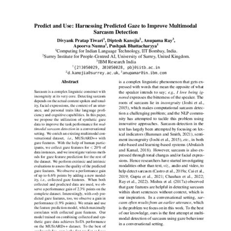 Predict And Use Harnessing Predicted Gaze To Improve Multimodal