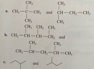 Indicate whether each of the following pairs represents structural isomers or the same molecule ...