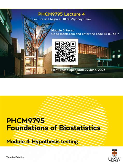 Module 4 Hypothesis Testing 1pp Pdf Statistical Hypothesis