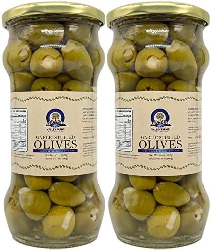 Ovalley Farms Garlic Stuffed Peruvian Olives Pack Of 2