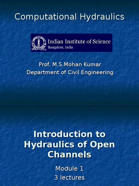 Computational Hydraulics Pdf Partial Differential Equation