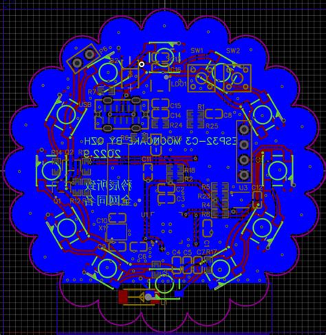 画一个 月饼” 陪我过中秋，使用 Esp32 C3 制作炫彩月饼（我为嵌入式工程师争取月饼）esp32 晶振电容 Csdn博客
