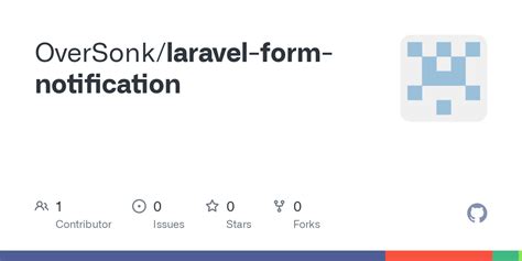 GitHub OverSonk Laravel Form Notification