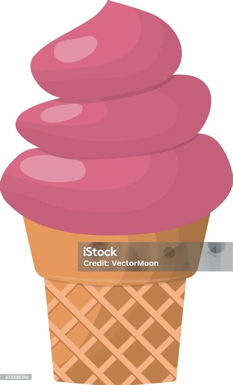 아이스크림 디저트 벡터 일러스트 레이 션 초콜릿 음식 달콤한 차가운 격리 아이콘 간식 콘 맛 있는 과일 사탕 만화 다채로운 웨이퍼 와플 바 냉동 0명에 대한 스톡 벡터 아트