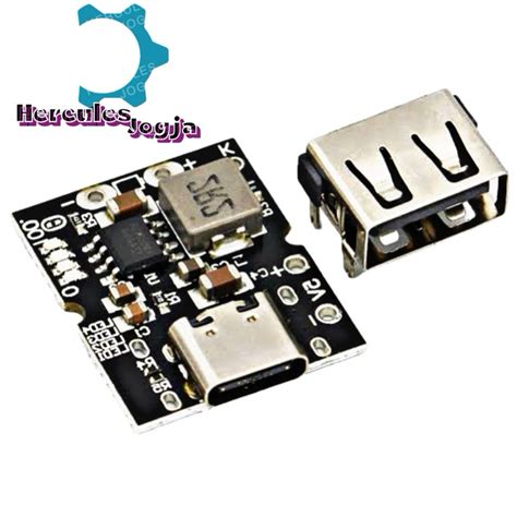 Jual Modul Powerbank Usb Type C Input Output 5v 2a 4 Led Indicator Shopee Indonesia