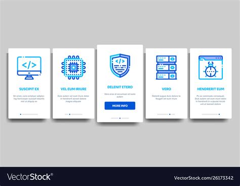 Coding System Onboarding Royalty Free Vector Image