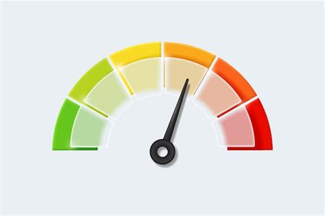 Velocímetro Realista Com Setas E Indicadores De Painel De Vidro Conceito De Risco De Velocidade