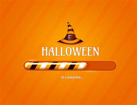 Premium Vector Halloween Loading Bar Holiday Load Indicator