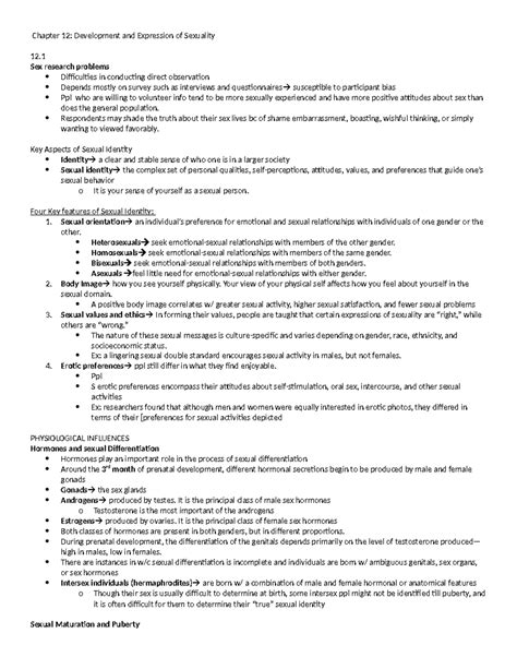 Chapter 12 Lecture Notes Chapter 12 Development And Expression Of