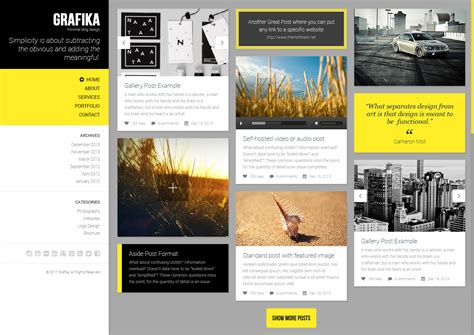 Grafika Photography Blog HTML Template By PremiumLayers ThemeForest