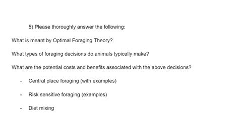 Solved 5 Please Thoroughly Answer The Following What Is