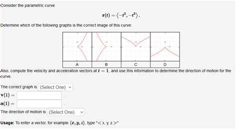 [solved] consider the parametric curve r t t2 t3 determ
