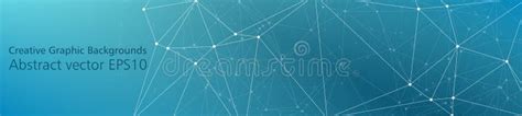 Digital Neural Network Algorithm Vector Background Dots And Lines