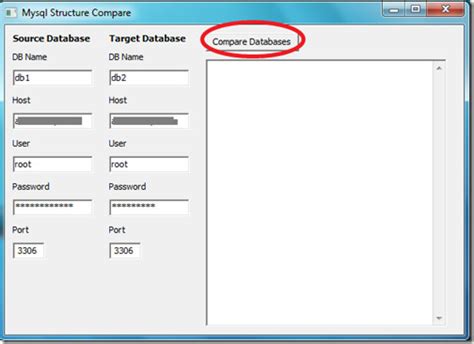 Compare Two Mysql Database With Mysql Structure Compare