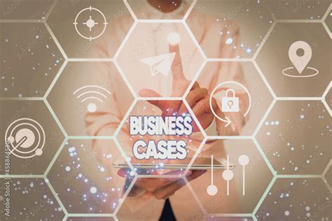 Sign Displaying Business Cases Concept Meaning Undertaking On The