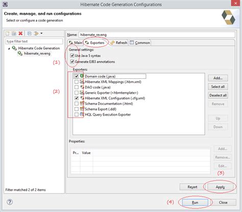 sử dụng hibernate tool tạo ra các class entity từ các bảng