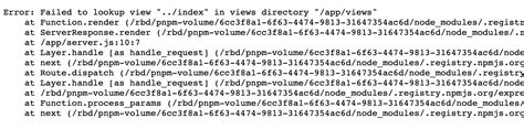 Resrender Not Working Failed To Lookup View Index In Views